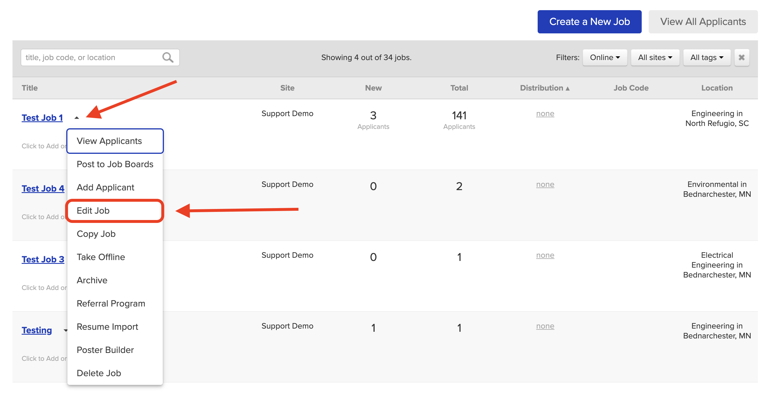 Job Tags: Organize your Postings : Hire on the GO Support