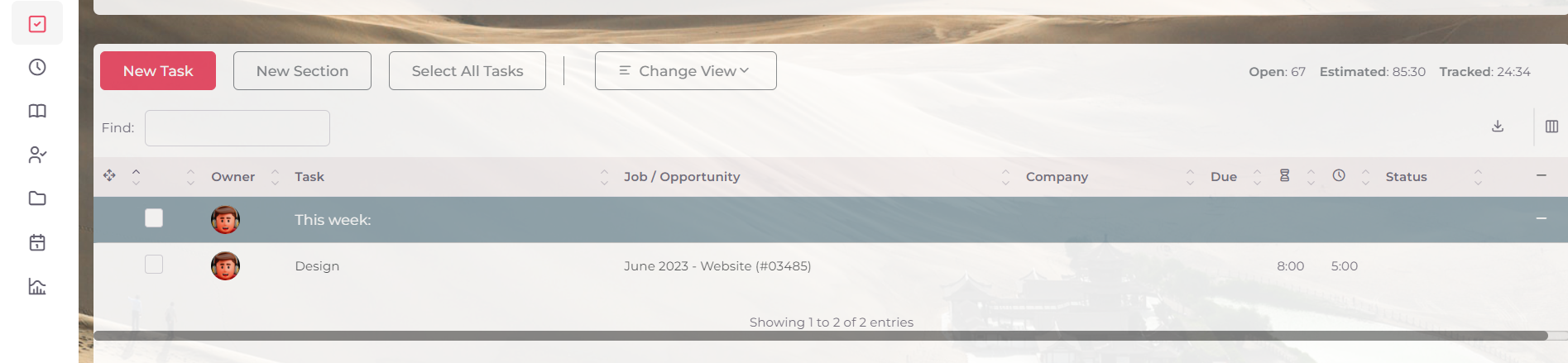 How to add a section headings to your task list : Magnetic Knowledge base