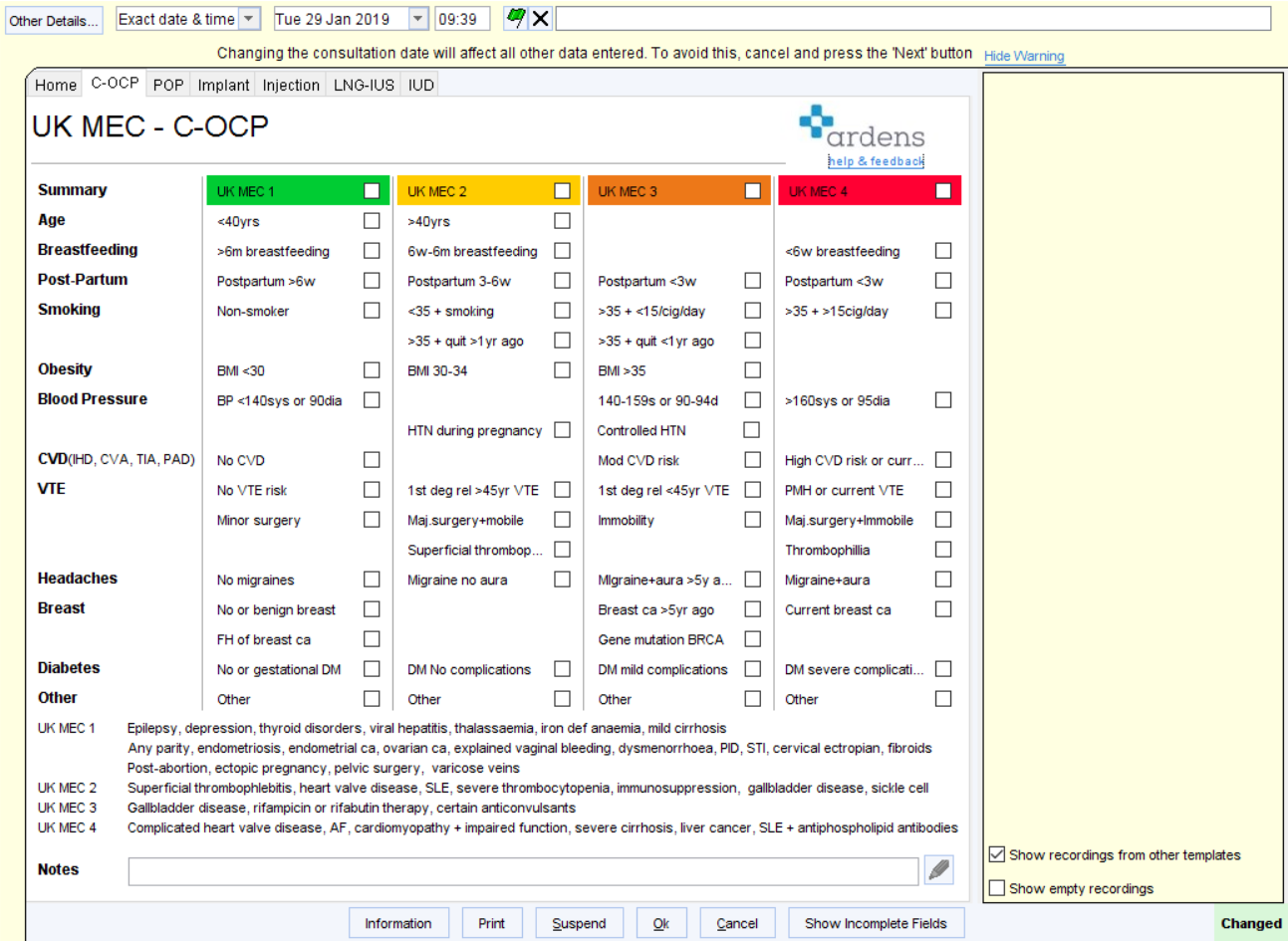 Contraception : Ardens