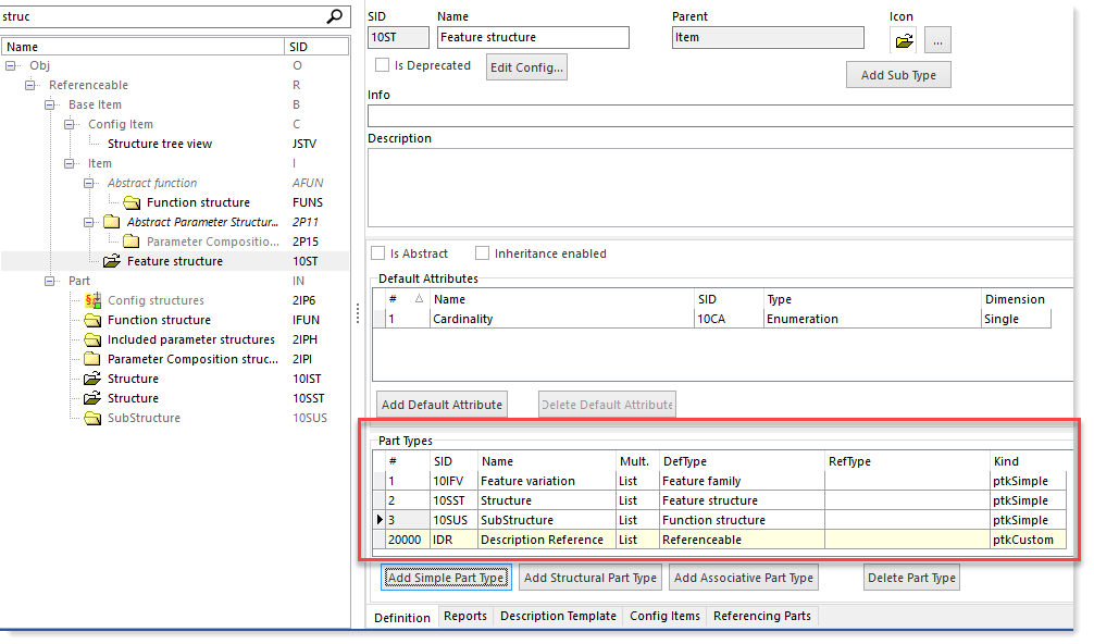 Creating a New Part Type : SystemWeaver