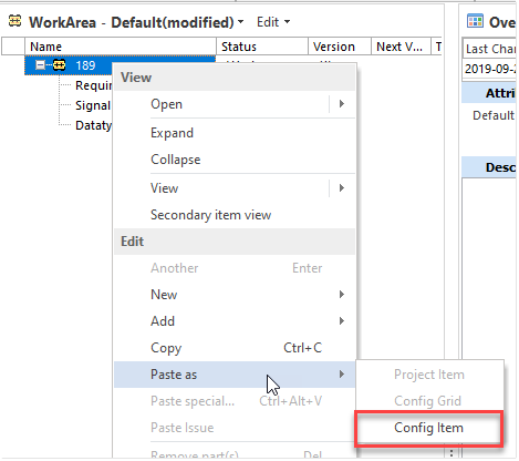 Viewing Config Item Definitions : SystemWeaver