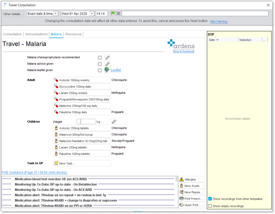 Immunisations : Ardens