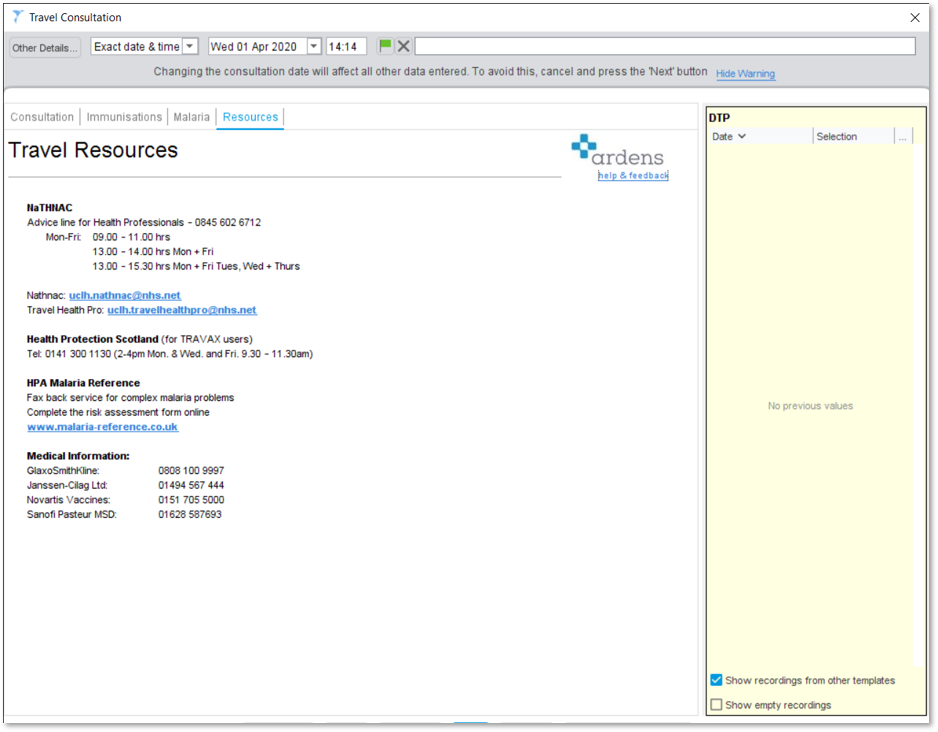 Immunisations : Ardens