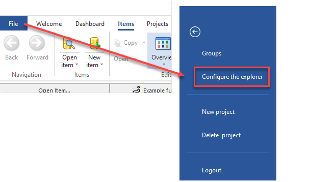 Introduction to Explorer Item View Configuration : SystemWeaver