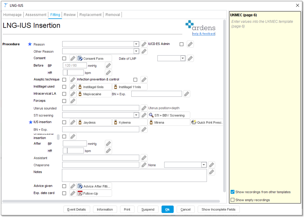 LNG-IUS : Ardens Healthcare Informatics