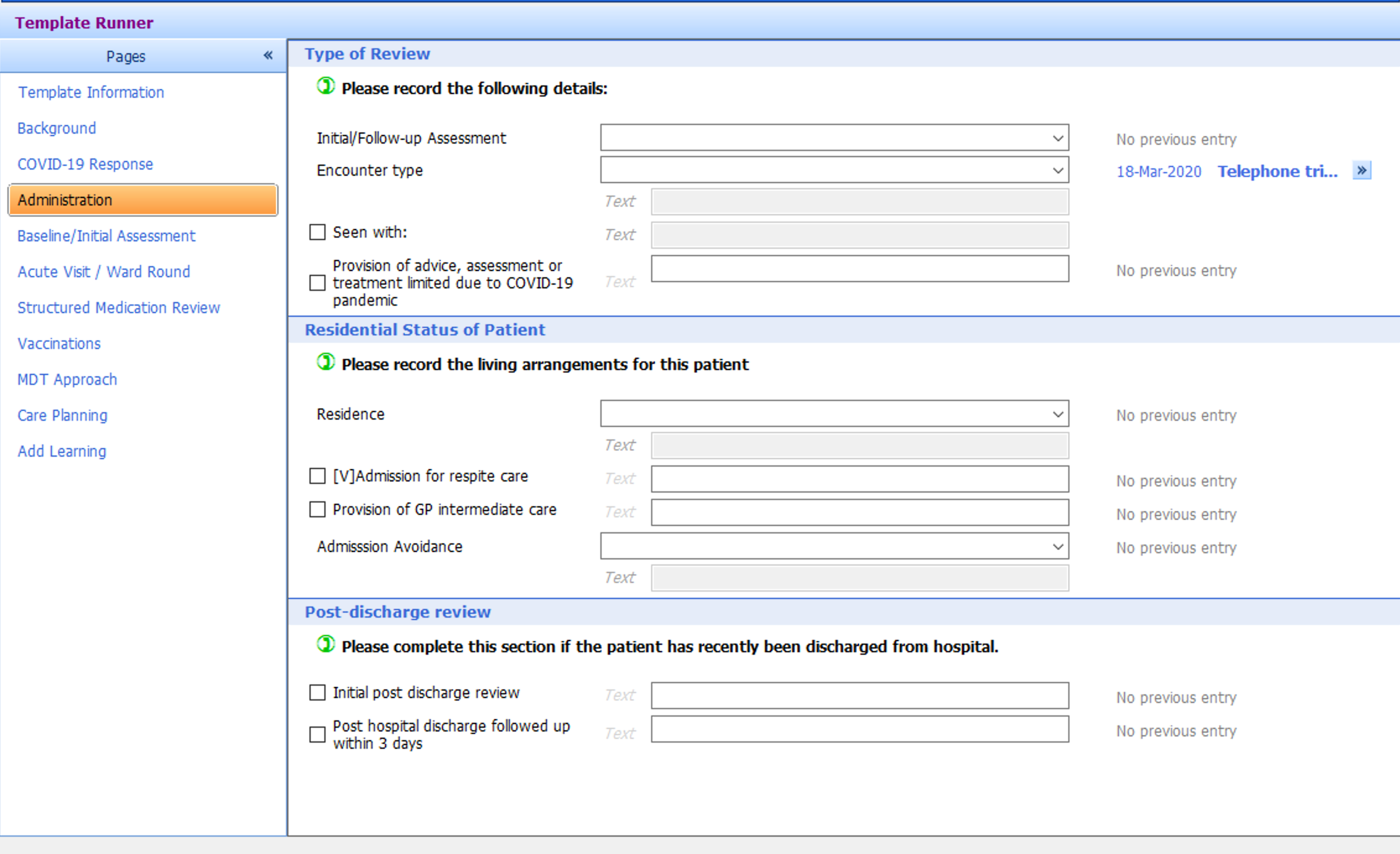 Care Homes Template EMIS Web : Ardens EMIS Web