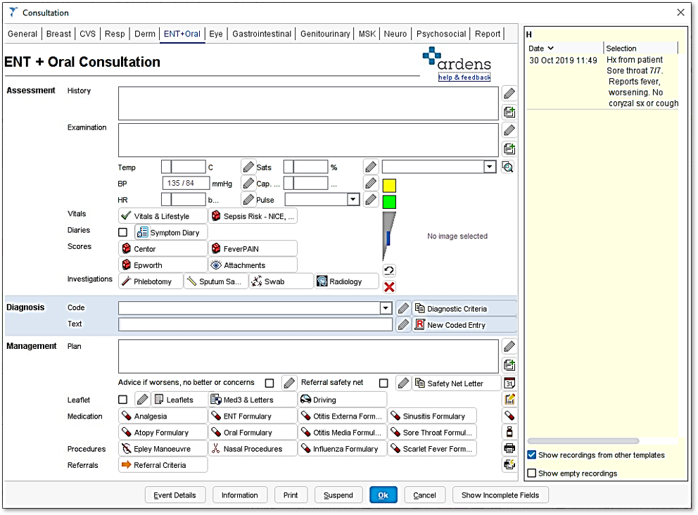 Triage : Ardens SystmOne