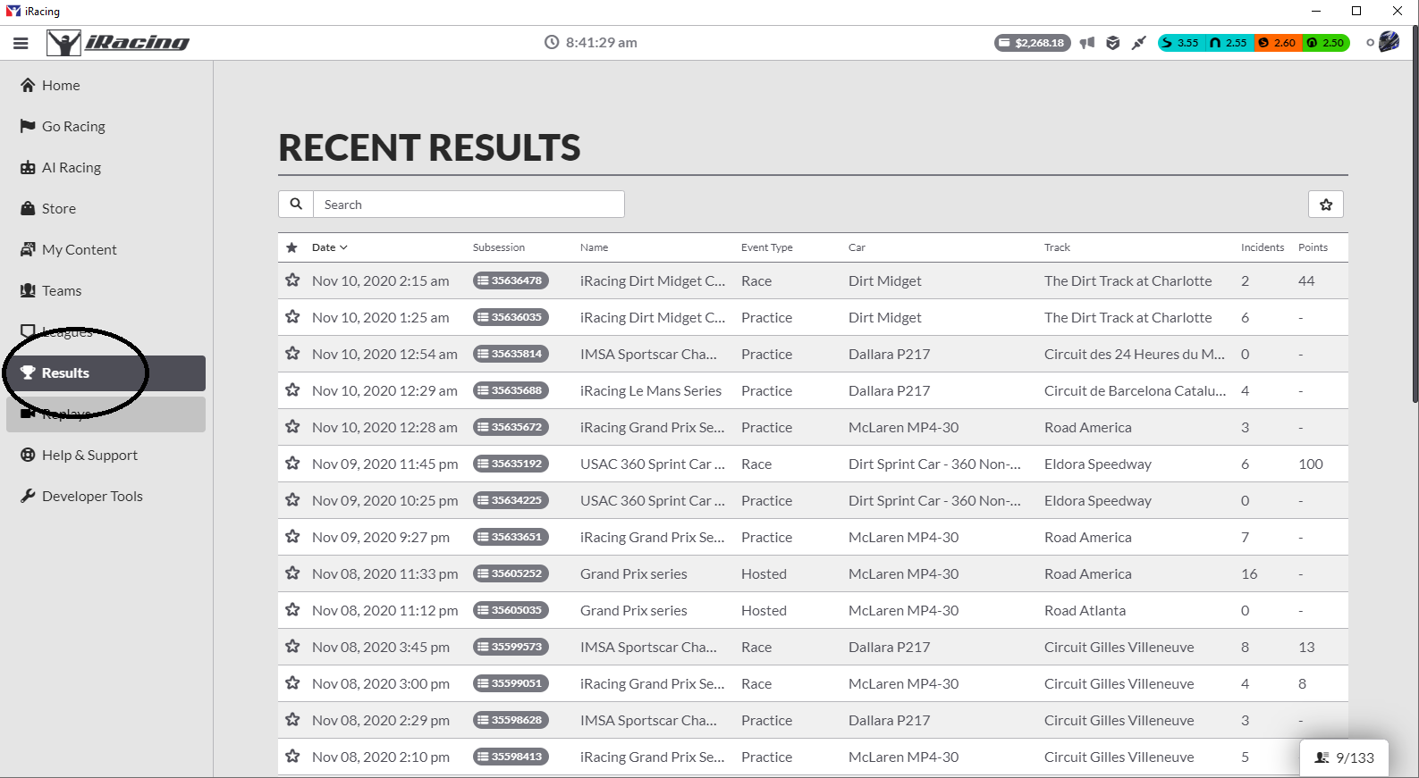 Iracing file protest