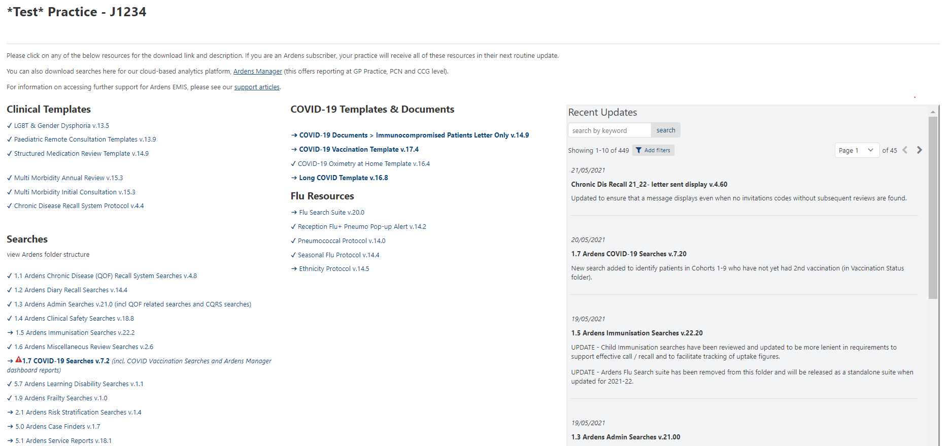 What is the Ardens Portal and how do I access it? : Ardens EMIS Web