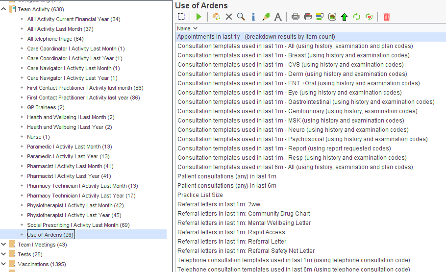 Team Activity Reports : Ardens