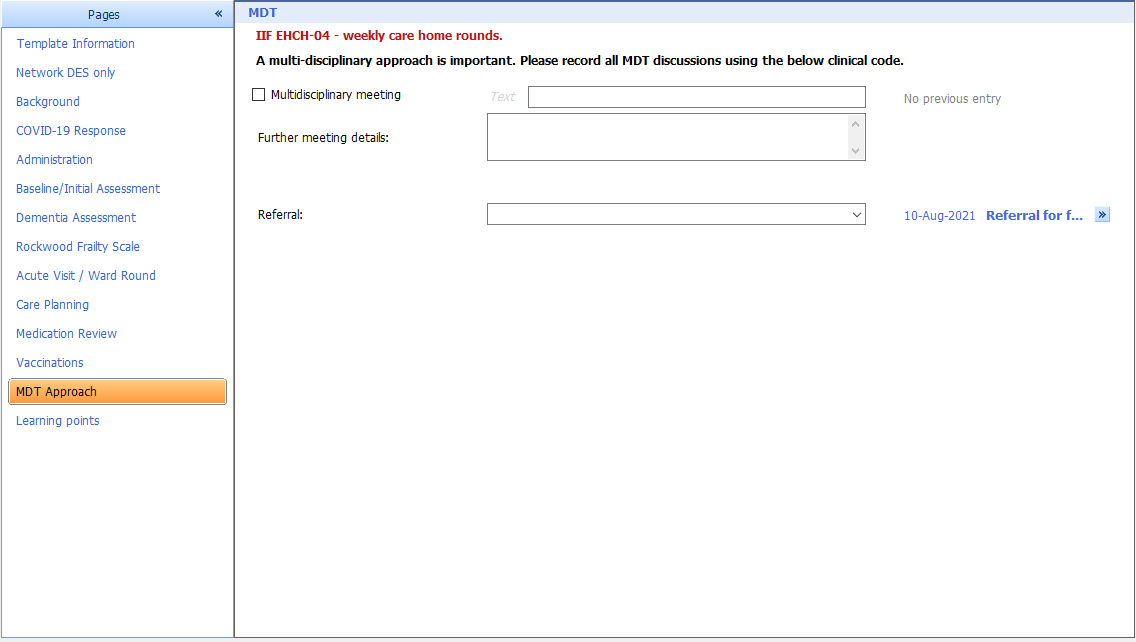 Care Homes Template EMIS Web : Ardens EMIS Web