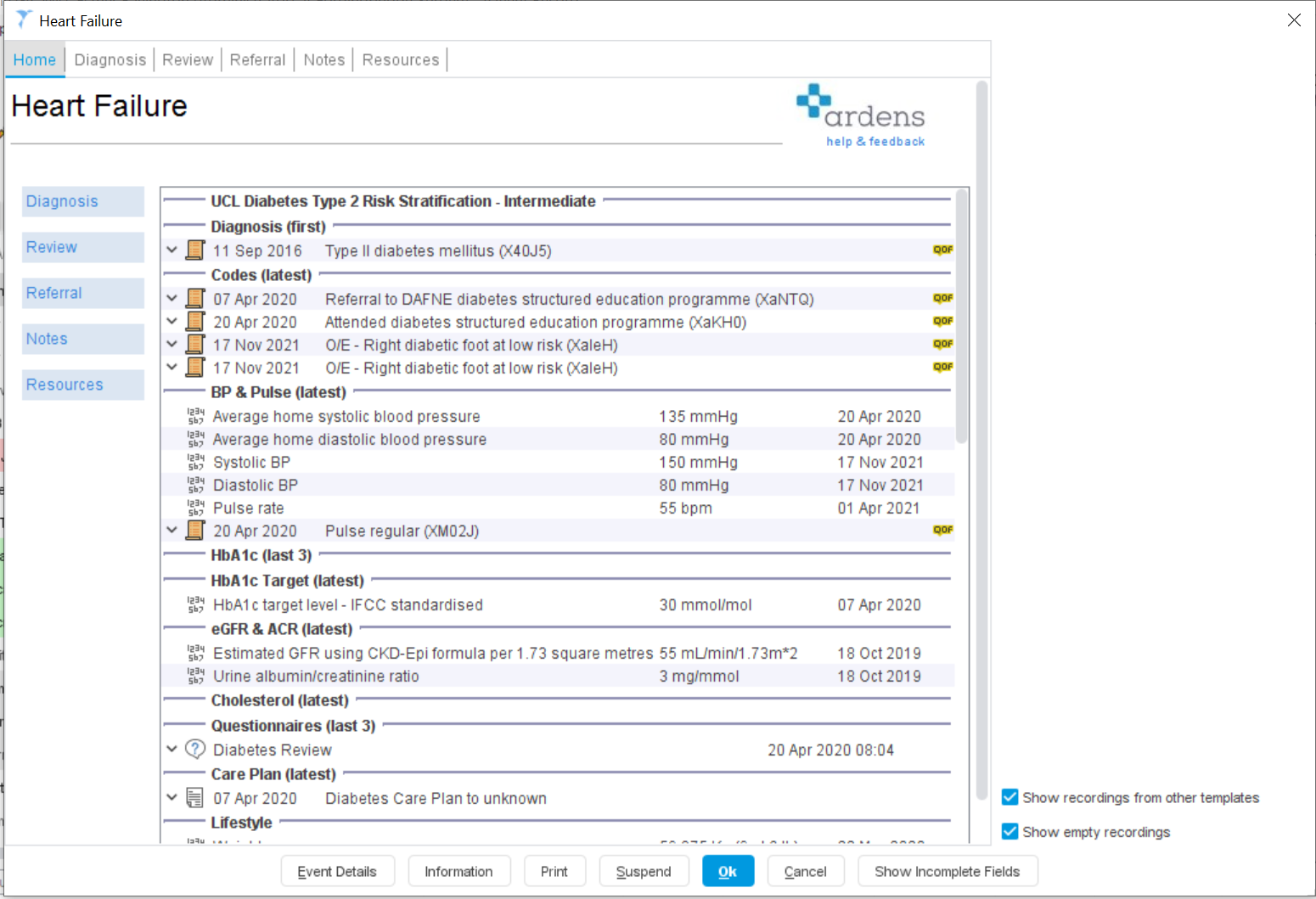 Heart Failure : Ardens