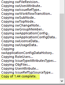SystemWeaver database MS SQL SQLite : SystemWeaver