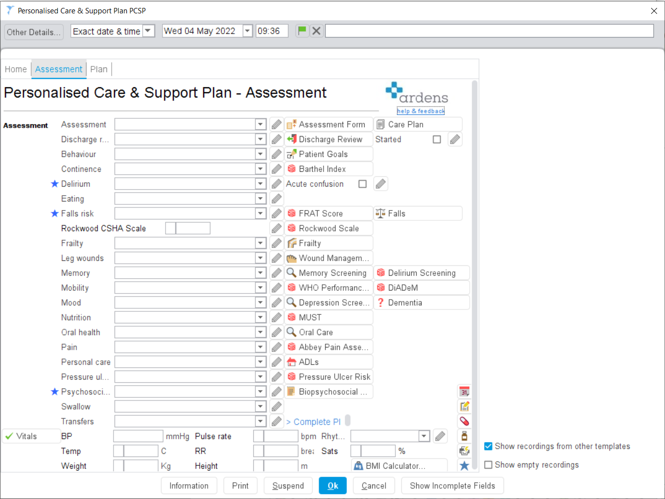 Care Home Residents: Nursing and Residential Homes : Ardens SystmOne
