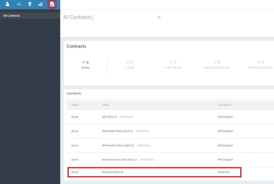 Signing your Local Contract on Ardens Manager : Ardens Manager
