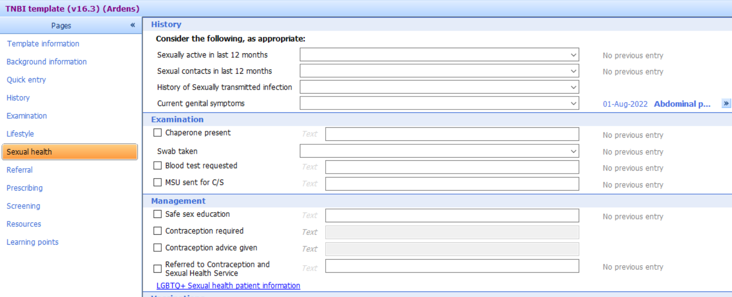 TNBI Resources : Ardens EMIS Web