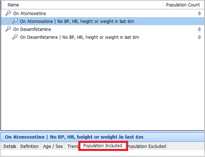 Prescribing Monitoring Searches : Ardens EMIS Web