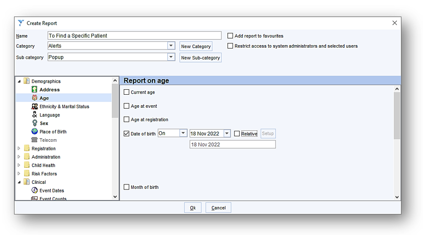 How to create a protocol driven pop up : Ardens SystmOne