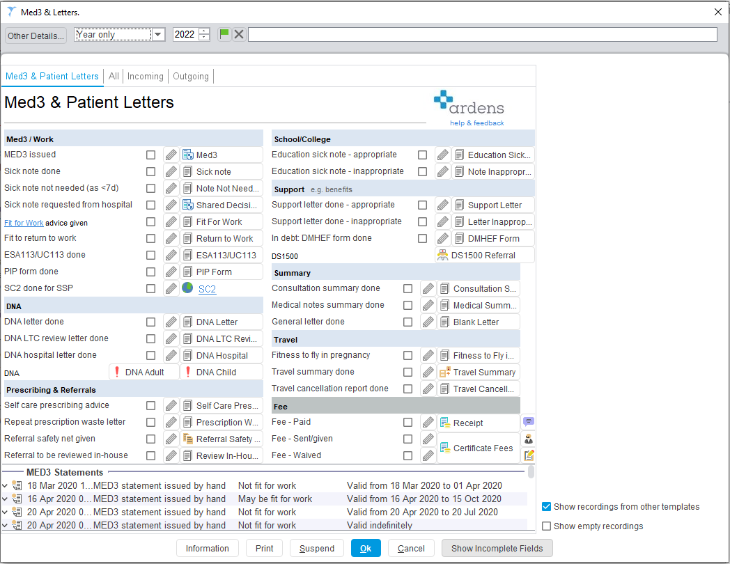 Med3 & Letters : Ardens
