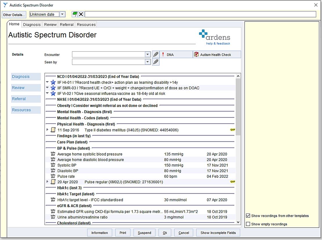 Autistic Spectrum Disorder : Ardens