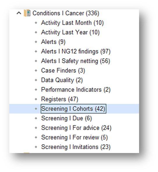 Cervical Cancer Screening : Ardens SystmOne