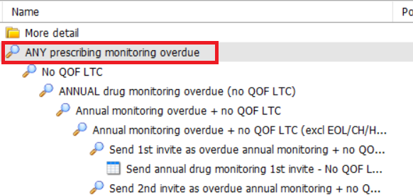 2.20 Prescribing Monitoring Searches : Ardens EMIS Web
