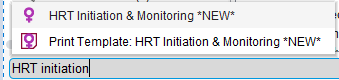 HRT - Initiation & Monitoring *NEW* Template : Ardens