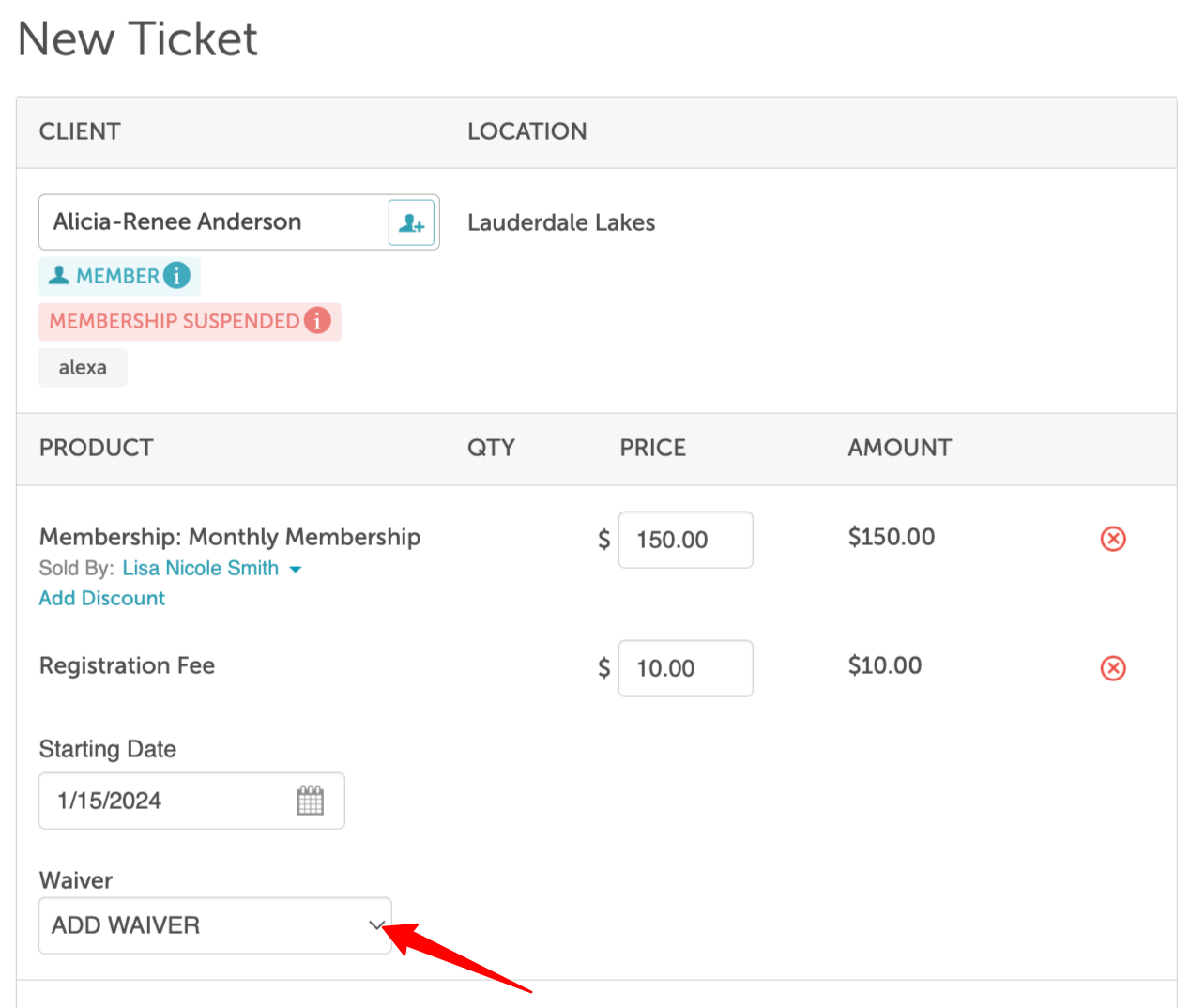 Membership Waiver & Intake Form : Support Center