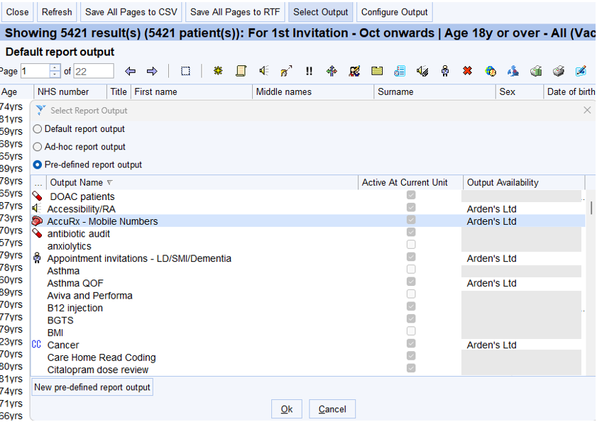 Exporting an Ardens Report and Filtering/Sorting Data in Excel : Ardens SystmOne