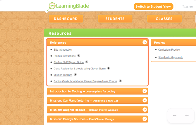 Learning Blade - Using Hands-on Projects and Resources
