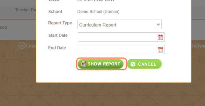 Learning Blade - Viewing a Class Usage Report