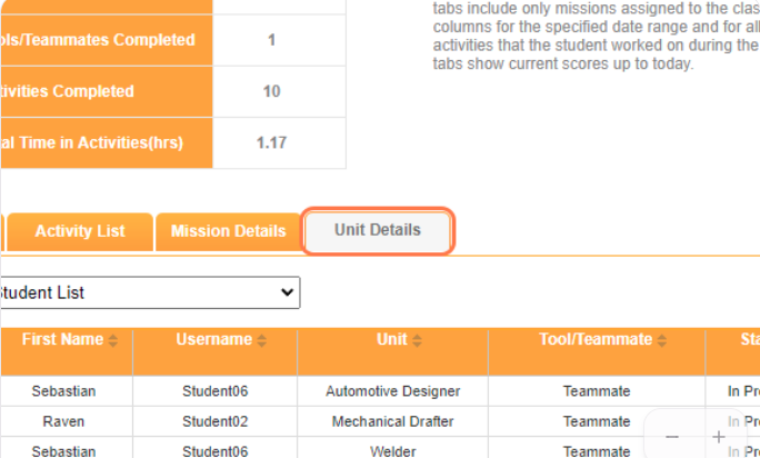 Learning Blade - Viewing a Class Usage Report