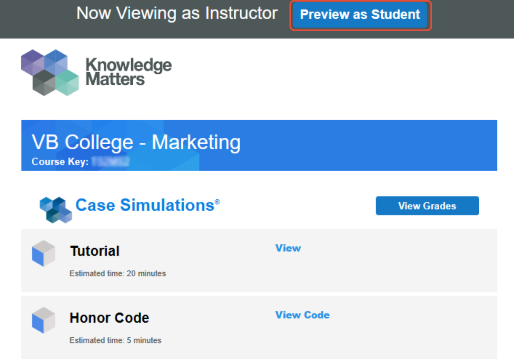 Simulations - Previewing Your Course