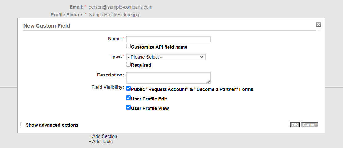 User Field Customization and Visibility : Support Portal & Knowledge Base