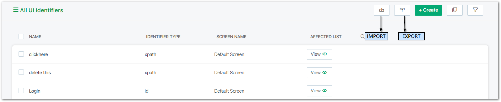 How to Import UI Identifiers? : Help Center
