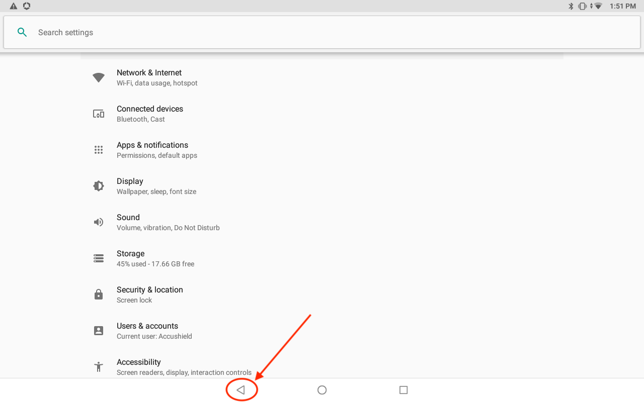 How To Clear Data from the Accushield App on the Kiosk : Accushield