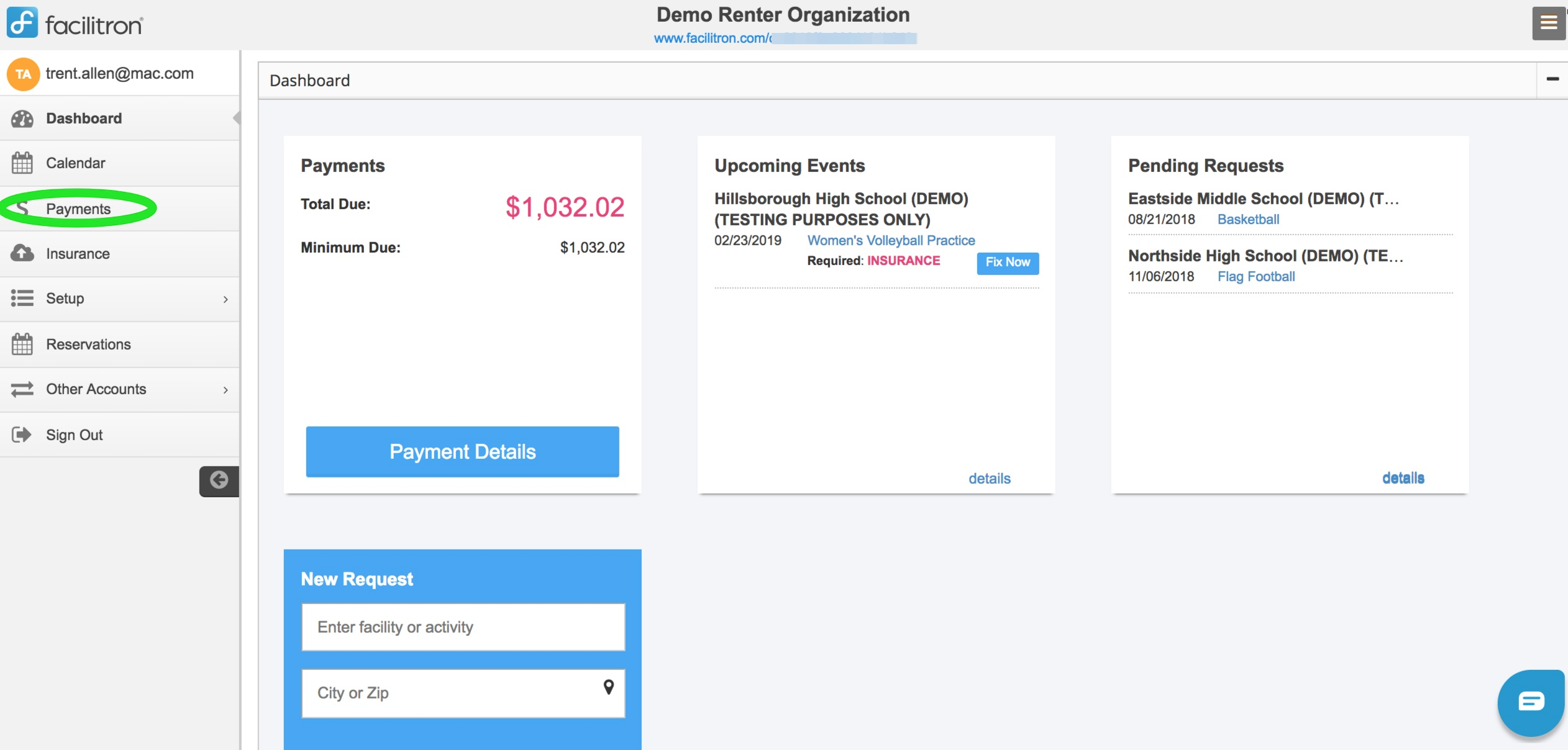 How to Make A Payment : Facilitron Helpdesk