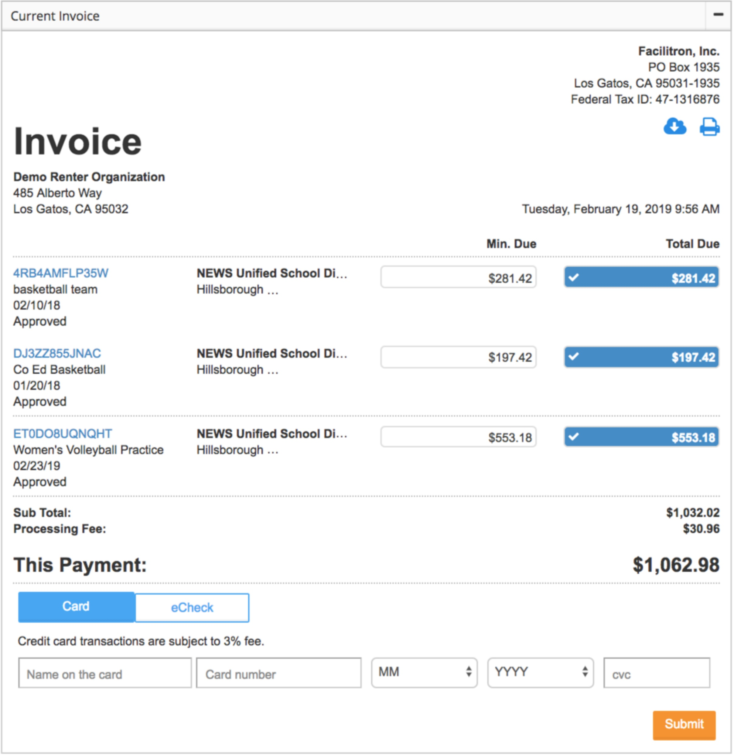 How to Make A Payment : Facilitron Helpdesk