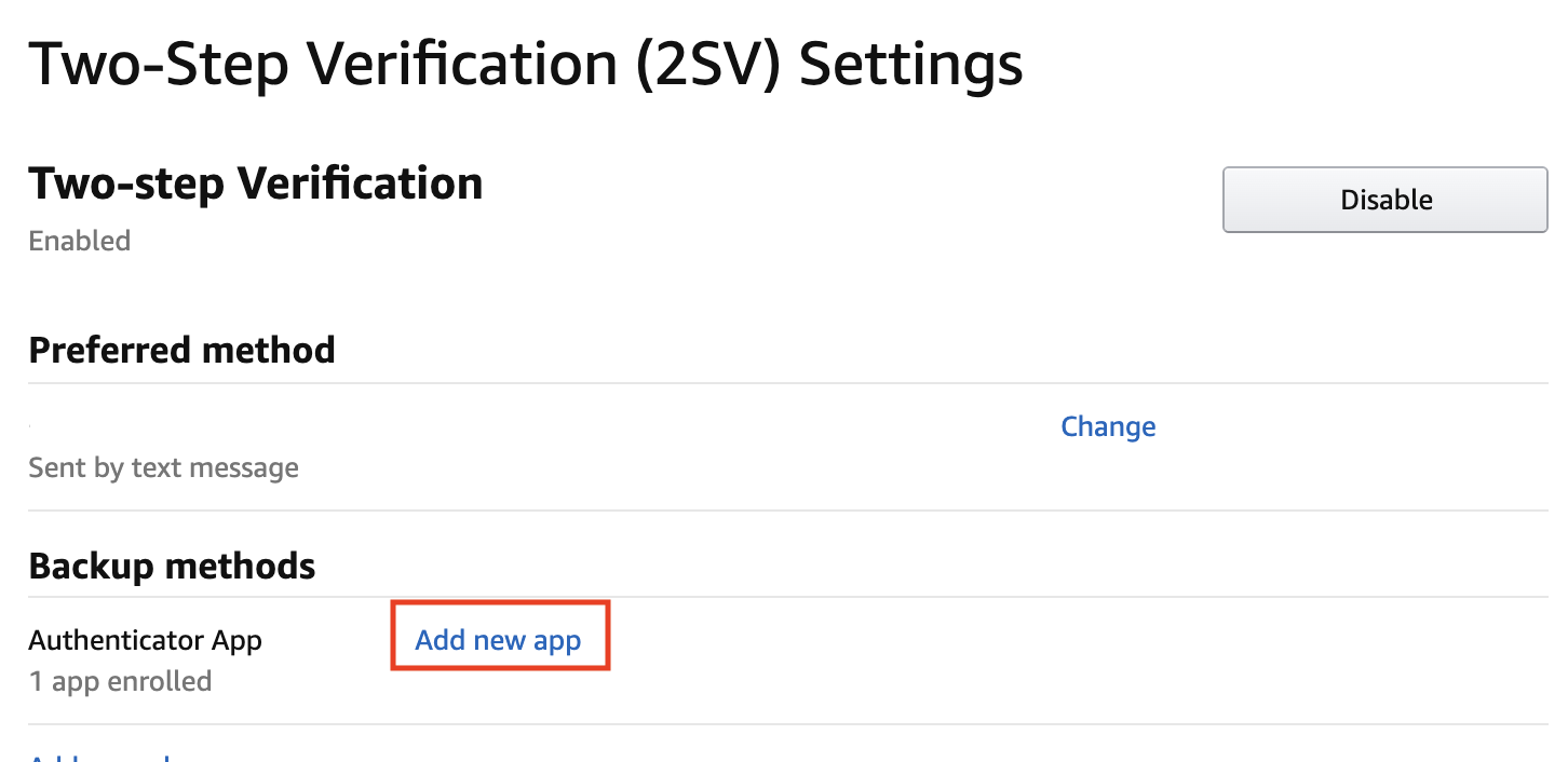 Getting your Amazon Account MFA Key – NESS CORPORATION SUPPORT