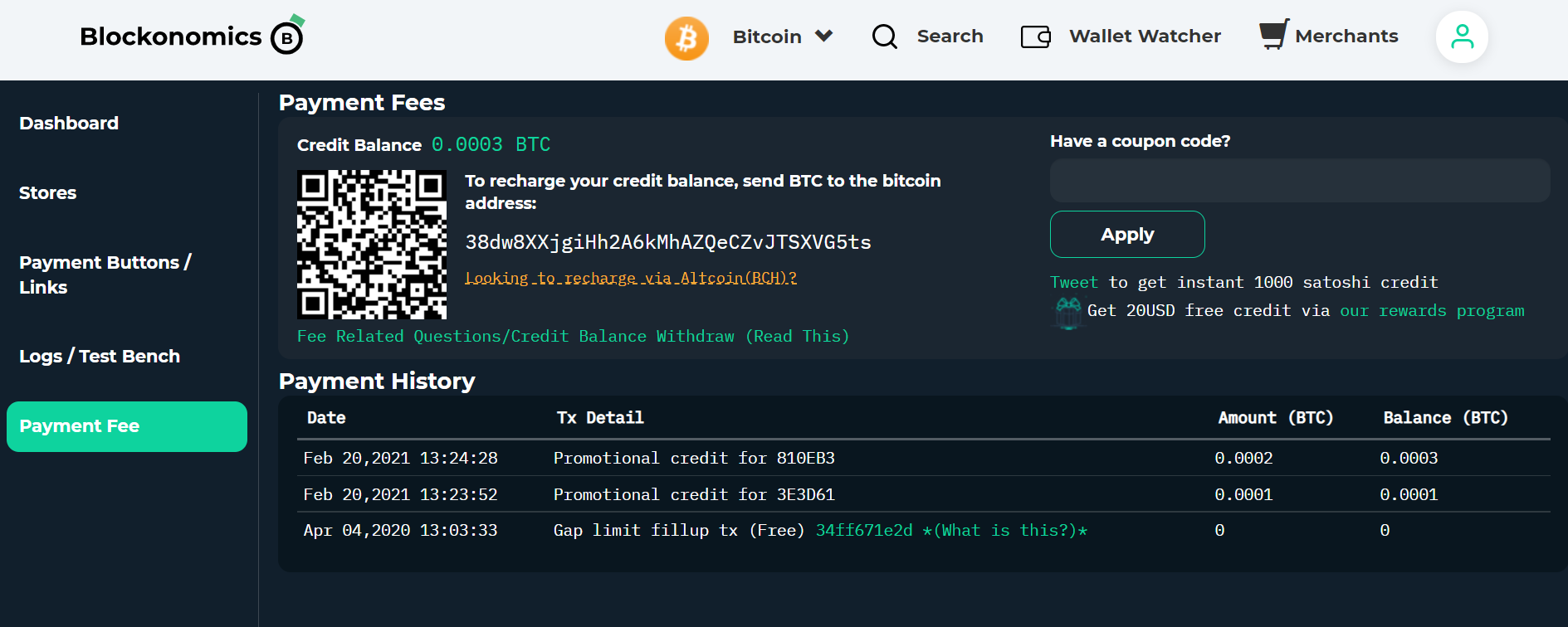 Blockonomics 1% Pricing: Simplify BTC Transactions : Blockonomics