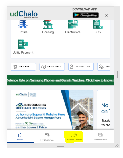 How to transfer amount from udChalo credits to bank account? : Self Service
