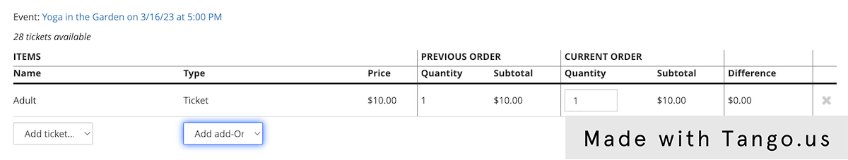 Processing Partial Refunds of Event Tickets in Backoffice : ACME ...
