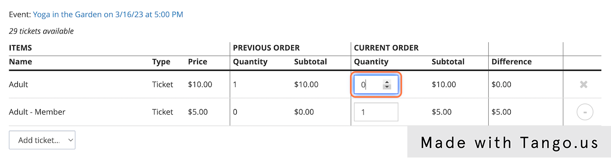 Processing Partial Refunds of Event Tickets in Backoffice : ACME ...