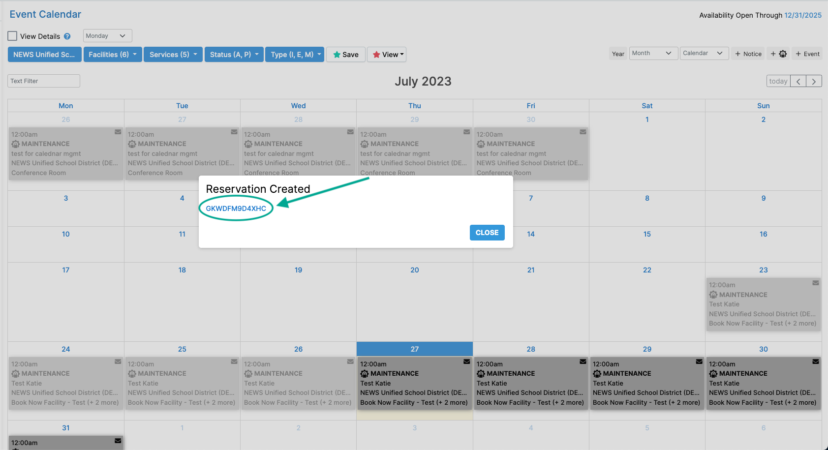 Creating An Internal Reservation : Facilitron Helpdesk