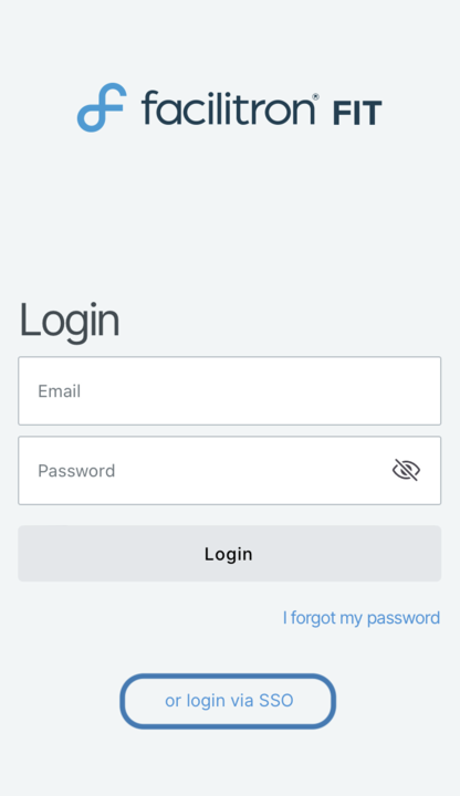 Logging In To the Facilitron Works App For Workers : Facilitron Helpdesk