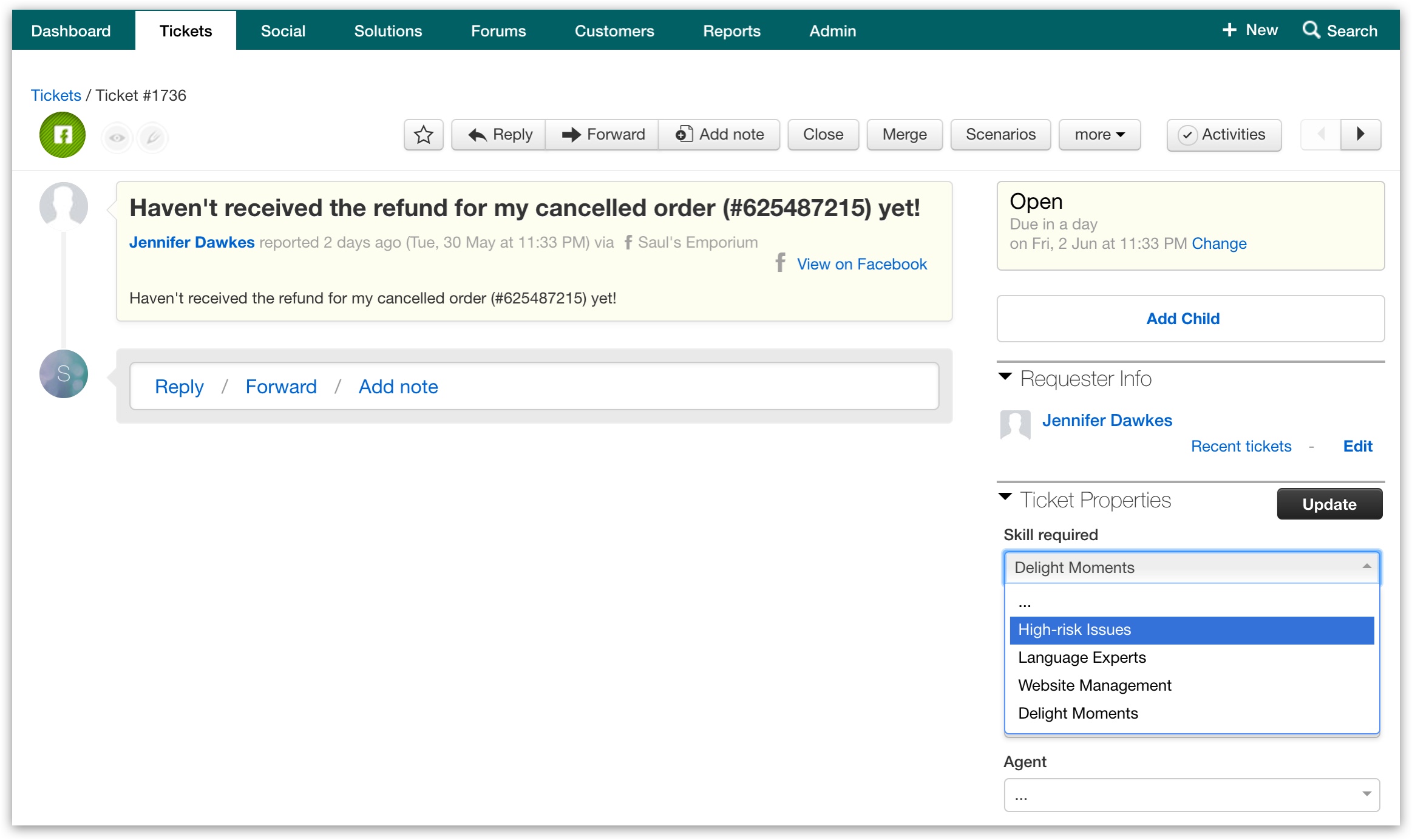 Skill based ticket assignment for agents : Freshworks Partner