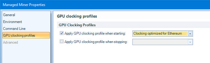 GPU overclocking : Awesome Miner