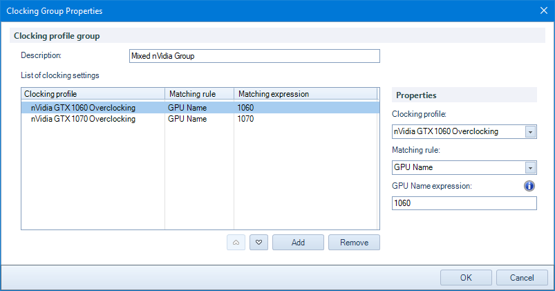 GPU overclocking : Awesome Miner