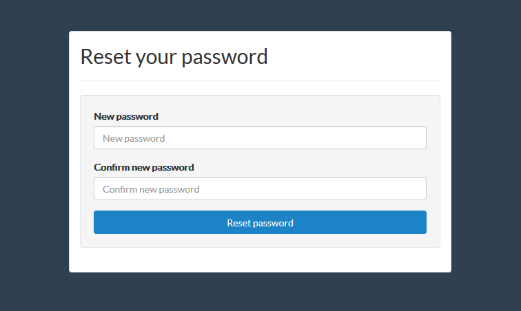 Help - Forgot my password