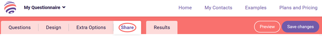 Learn how to share your questionnaire in different ways : Pointerpro